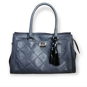 Coach Quilted Legacy Carry All Leather Purse Handbag … - Gem